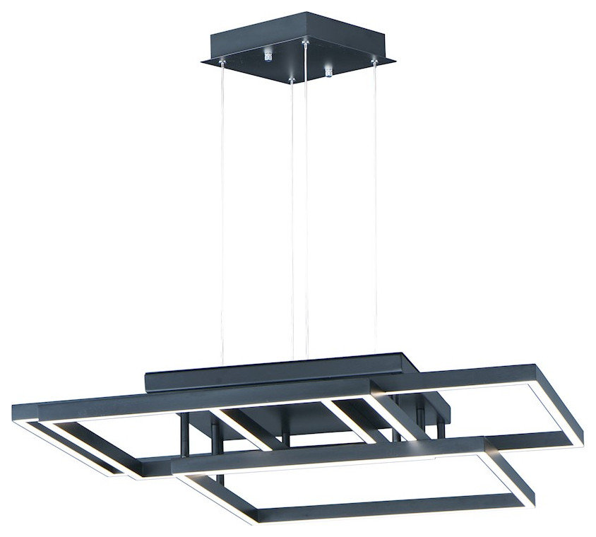 ET2 Lighting Traverse LED Pendant in Black - Modern - Pendant Lighting ...
