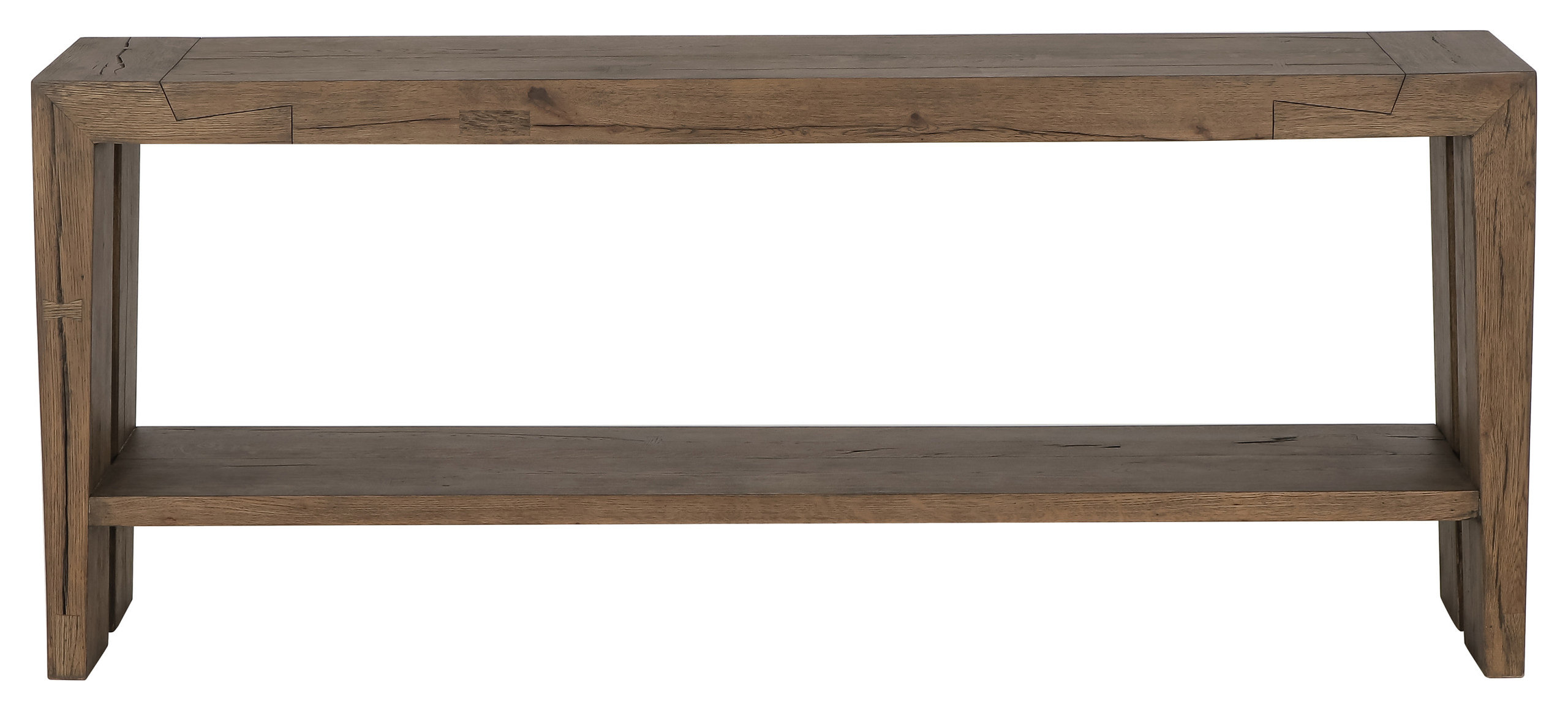 Troy Oak Console Table, Antique Brown - Rustic - Console Tables - by ...