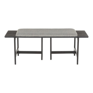 Chloe Bench - Industrial - Upholstered Benches - by LumiSource | Houzz