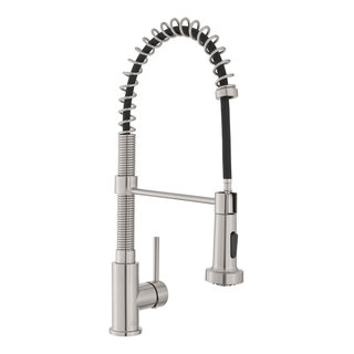 Swiss Madison Nouvet Single Handle, Pull-Down Kitchen Faucet in Brushed ...