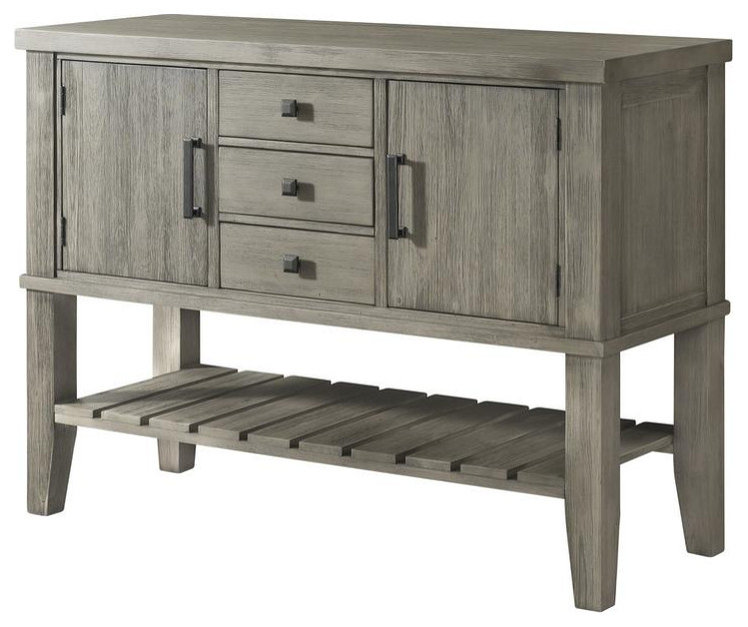 Distressed Grey Server, Belen Kox - Farmhouse - Buffets And Sideboards ...