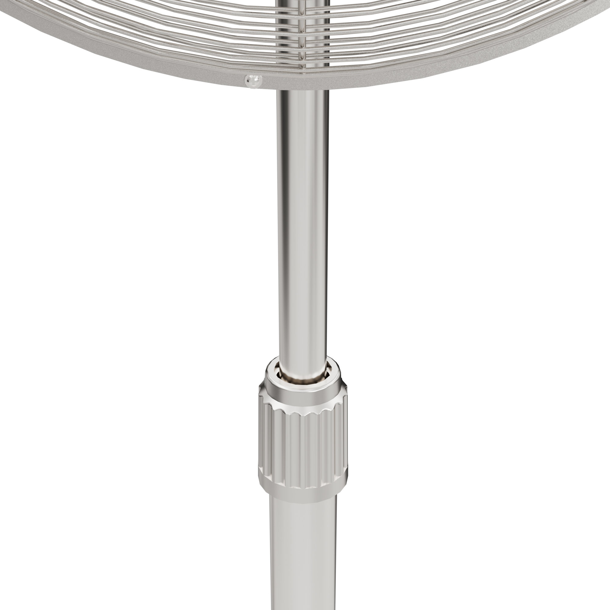 Hunter Classic Brushed Nickel 4-Blade Oscillating 3-speed Standing Fan ...
