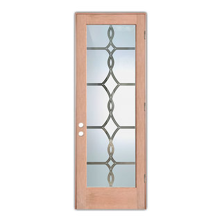 Front Doors - Diamond Beads Frosted Glass Design - 30" x 80 ...