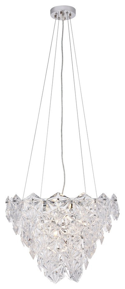 Wales 6-light Chrome Pendant - Contemporary - Pendant Lighting - by ...