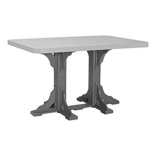 Poly Square Table, 4' X 6' - Transitional - Outdoor Pub And Bistro ...