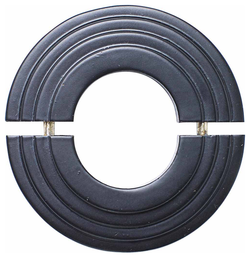 Black Radiator Pipe Flanges Aluminum Escutcheon Ring Plate 1.69" ID 3 ...