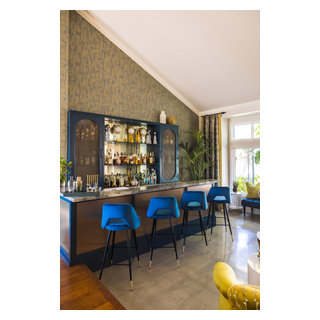 One Step Down Cocktail Lounge - Midcentury - Home Bar - Orange County ...