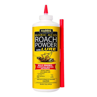 Harris HRP-16 Boric Acid Roach Powder with Lure, 16 Oz - Housekeeping ...