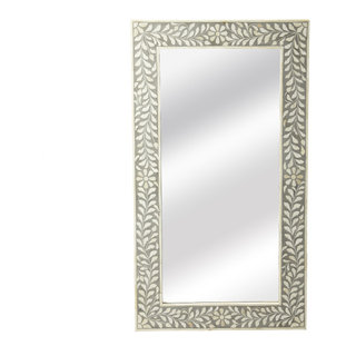 Butler Vivienne Rectangular Bone Inlay Wall Mirror - Mediterranean ...