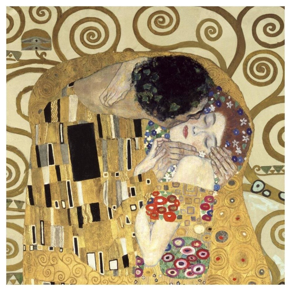 "The Kiss" Digital Paper Print by Gustav Klimt, 20"x20", 20"x20 ...