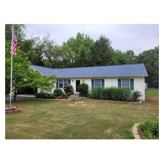 GAF Timberline HDZ Biscayne Blue - Transitional - Exterior ...