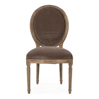Brown Side Chair - Traditional - Dining Chairs - by Zentique, Inc. | Houzz