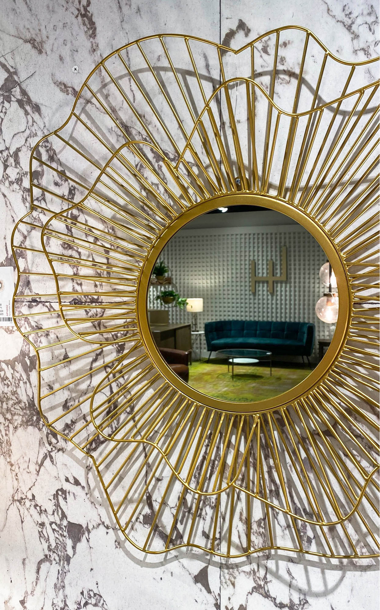 Alpha Flower Mirror, Gold - Contemporary - Wall Mirrors - by LH Imports ...
