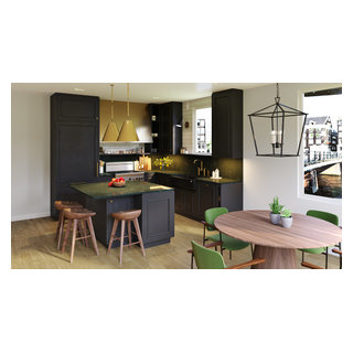 OPTION 3 - Dark - Modern - Kitchen - Los Angeles - by KORA Renovation ...