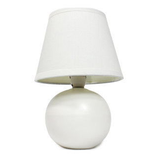 Simple Designs Mini Ceramic Globe Table Lamp - Contemporary - Table ...