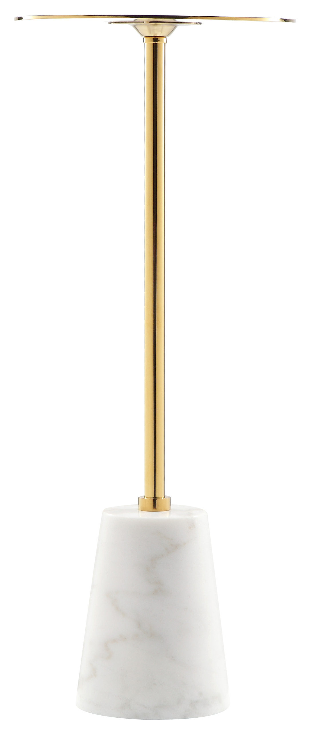 Gold Winston Side Table White - Contemporary - Side Tables And End ...