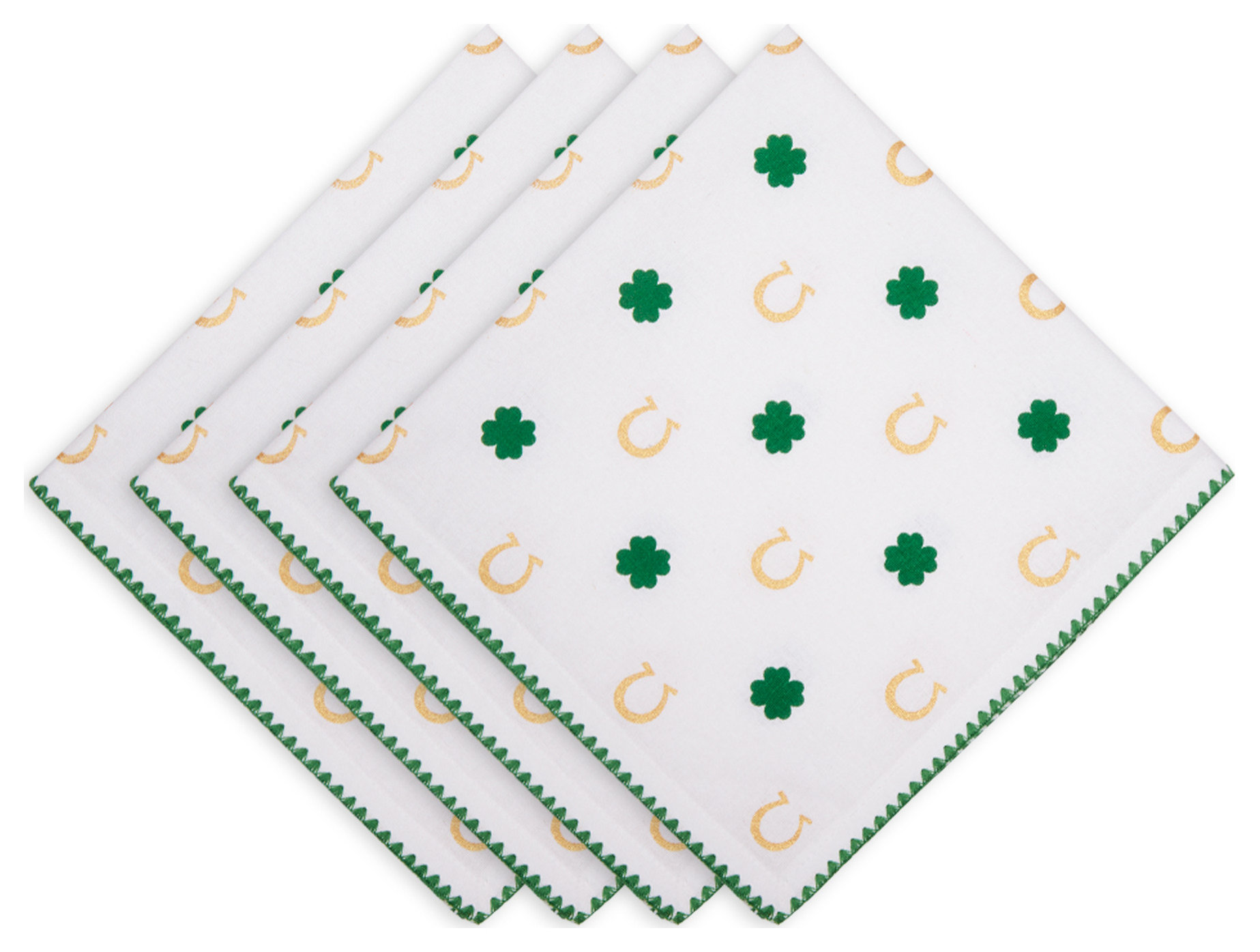 St. Paddy Plaid Napkin Set/6 - Napkins - by VirVentures | Houzz