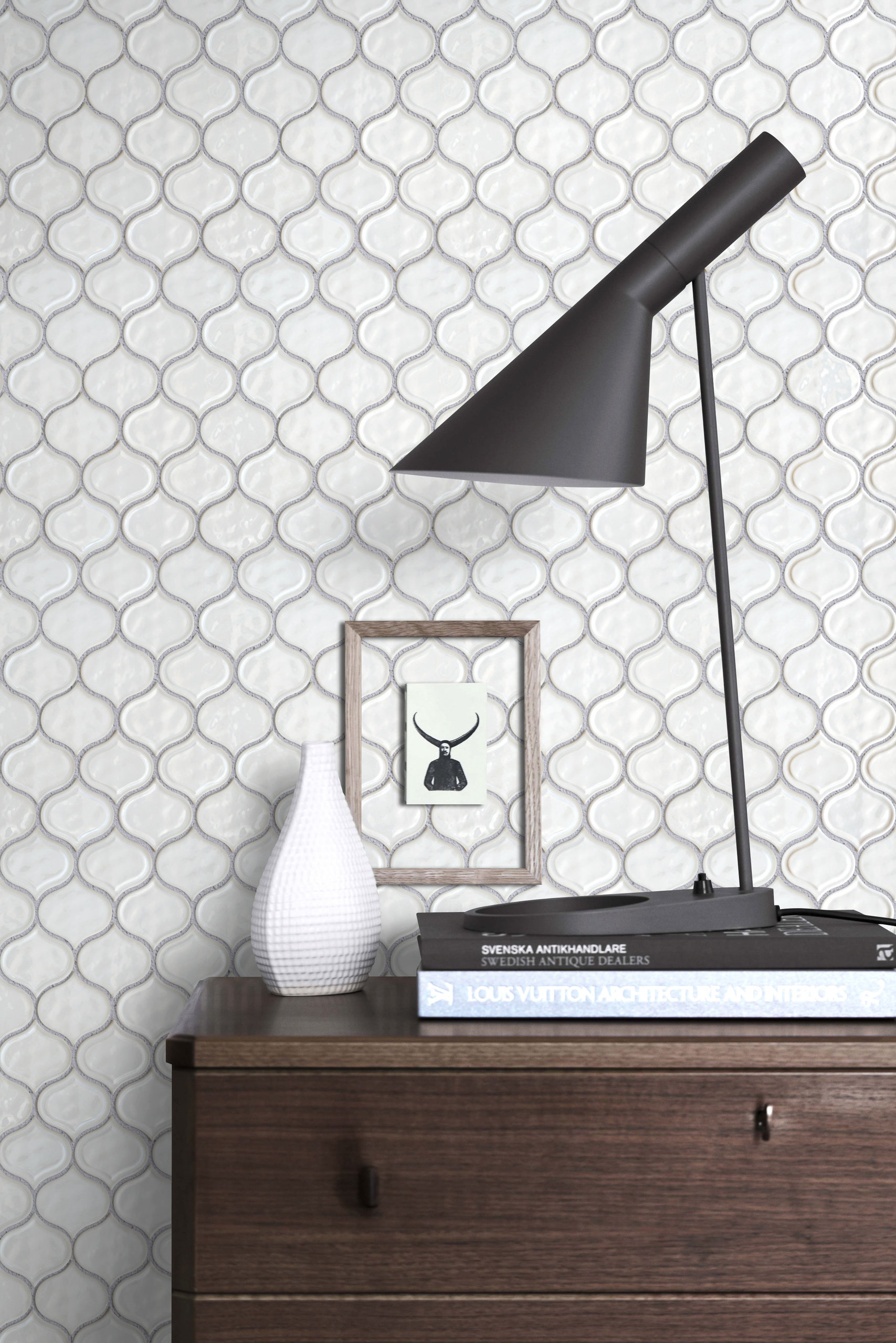 TRECCG 3X3 Grid Recycle Glass Mosaic - Mediterranean - Wall And Floor ...