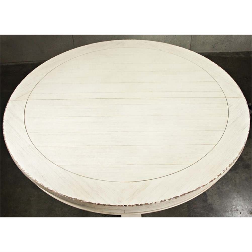 Riverside Furniture Aberdeen Wood Round Dining Table in Weathered Worn ...
