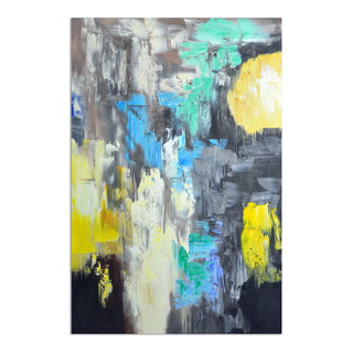 Color Matrix Original Oil Painting On Canvas - Contemporary - Paintings ...