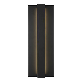 Tech Lighting Windfall 1 Light 16" Outdoor Sconce, Black - 700OWWND16B ...
