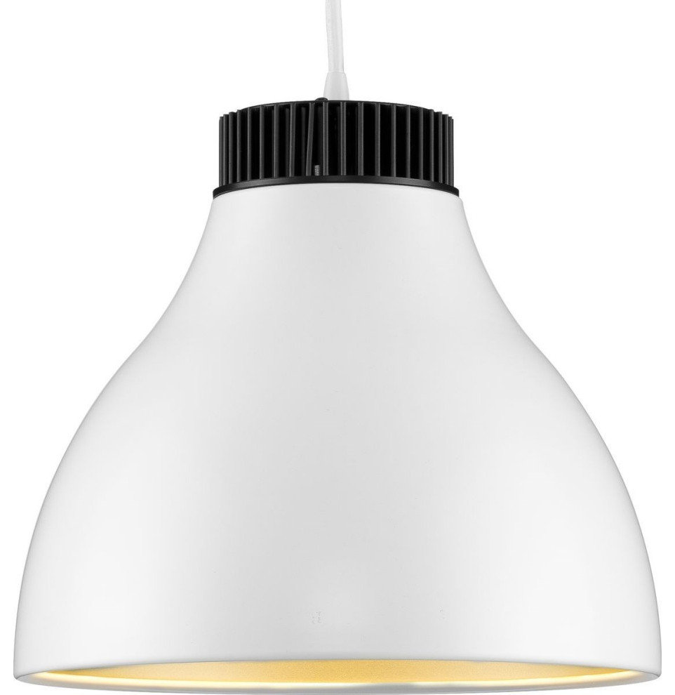 Progress Radian 1-Light LED Pendant P500372-028-30, Satin White ...