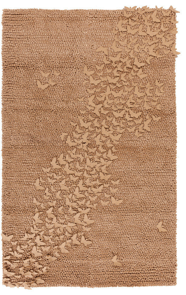 Hand Woven Butterfly Wool Rug BFY-6806, 2' x 3' - Contemporary - Area ...