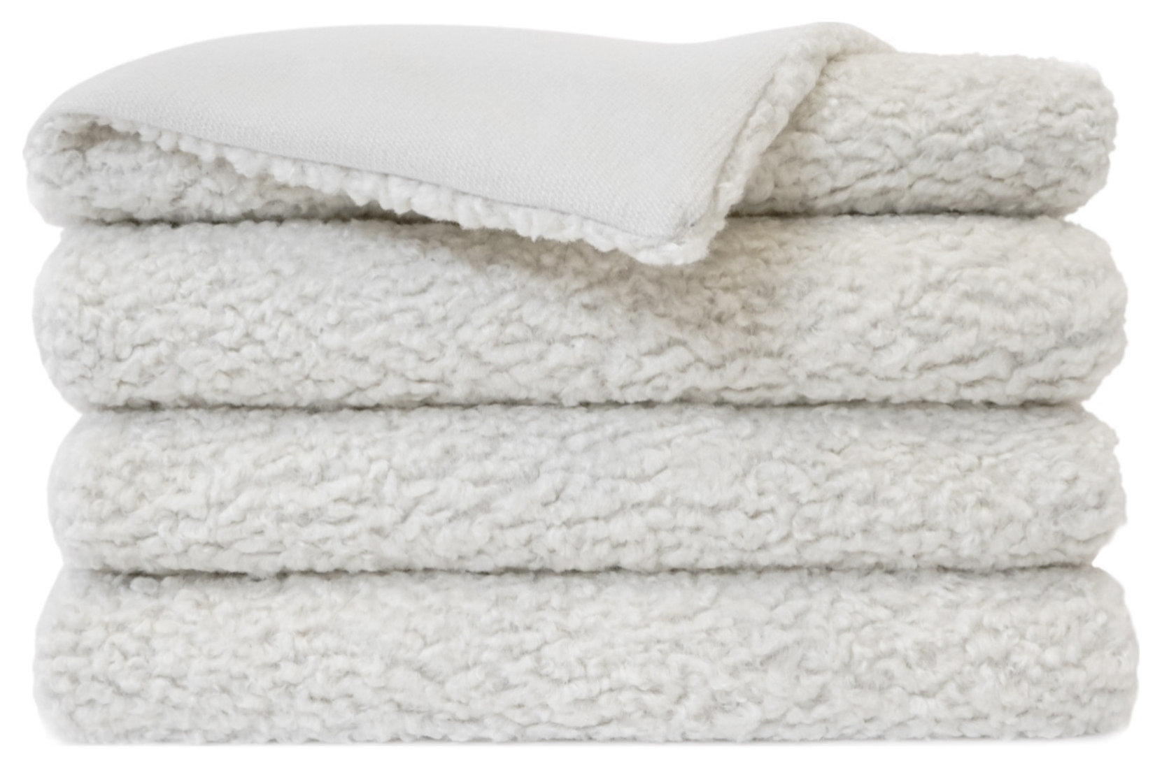 Poodle Throw - White, 54" x 68" - Contemporary - Throws - by Sideboards ...