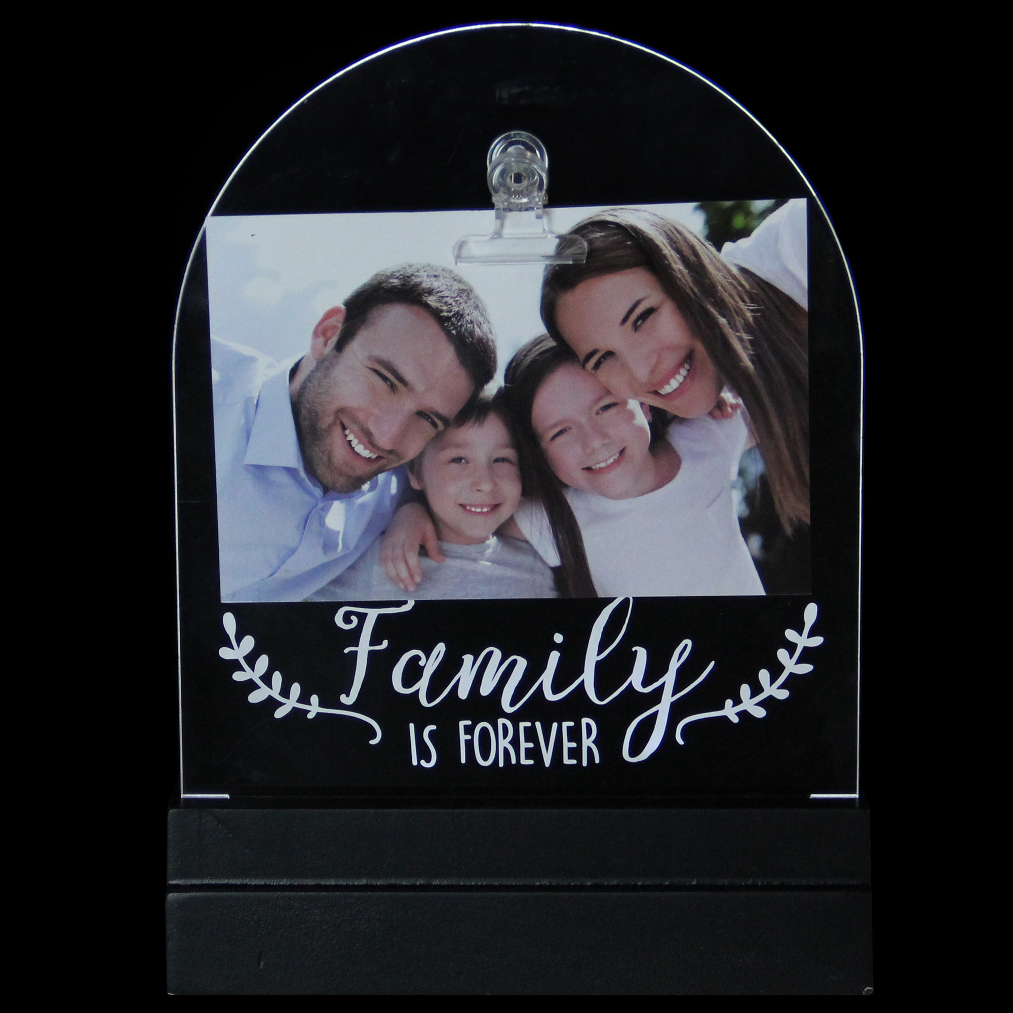 LED Lighted Family Is Forever Picture Frame With Clip 4" x 6 ...