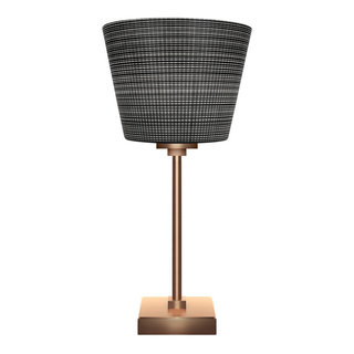 Luna 1-Light Table Lamp, New Age Brass/Black Matrix - Transitional ...