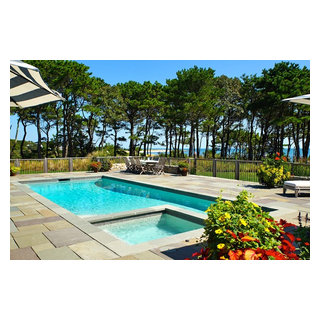 White Diamonds Pebble Sheen w/ Nero Tile - Boston - by Atlantic Pool ...