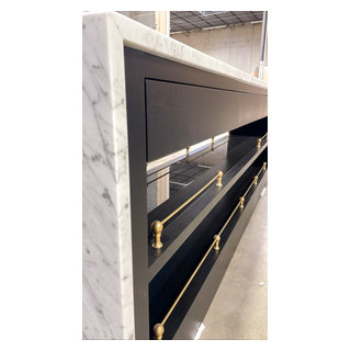 Luxury Marble Buffet Table - Modern - Dining Room - Chicago - by Trim ...