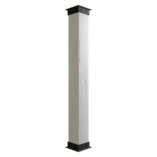 River Wood Endurathane Faux Wood Square Column Wrap, 12"W x 16'H ...