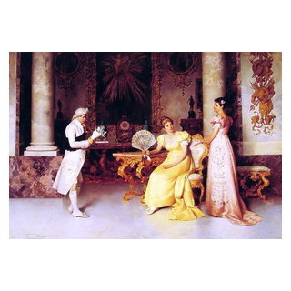 Francesco Beda The Suitor - 18" x 27" Premium Canvas Print ...