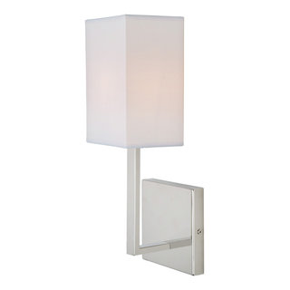 Lyle 1-Light Sconce With Rectangular Shade - Transitional - Wall ...