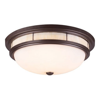 Elk Lighting 70014-3 Tiffany Flushes 3-Light Flush - Transitional ...