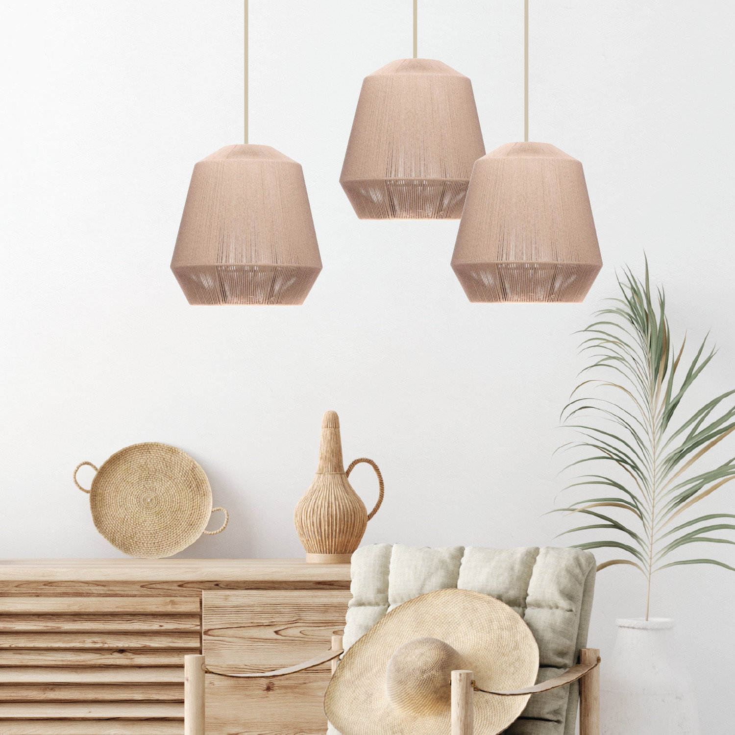 Tulum Bohemian Style Pendant Light - Beach Style - Pendant Lighting ...