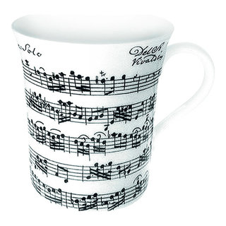 Set of 4 Mugs Vivaldi Libretto White - Modern - Mugs - by Waechtersbach ...