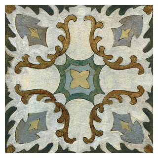 "Old World Tile I" Fine Art Giant Canvas print 54"x54", 72 x 72 ...