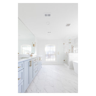 North Dallas Master Bathroom - Dunleer - Transitional - Bathroom ...