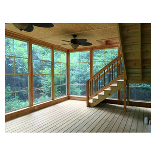 Two Story Cedar Screen Room Deer Park, IL - Traditional - Chicago - by ...