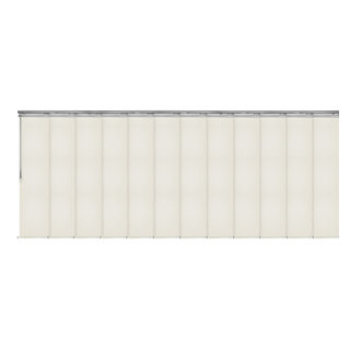 Scarlet 12-Panel Track Extendable Vertical Blinds 140-260"W, 116" H ...