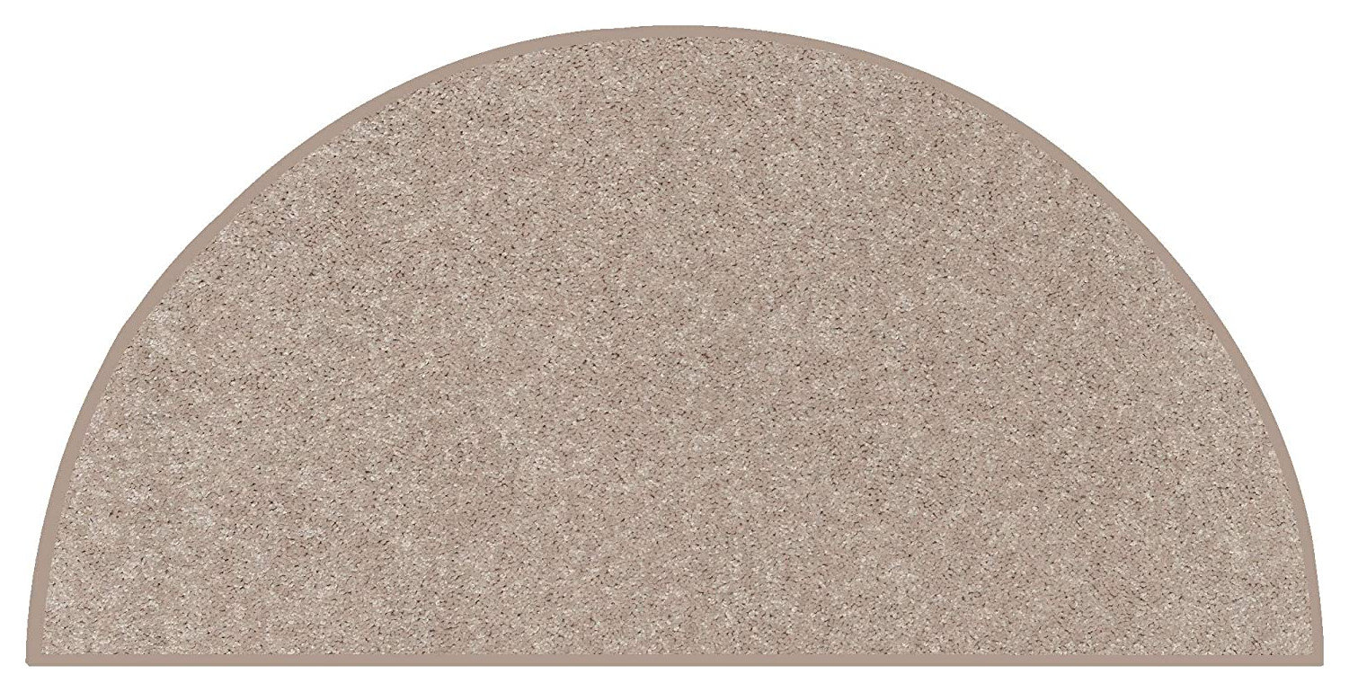 American Bright Solid Color Area Rugs, 33" x 66" Half Round ...