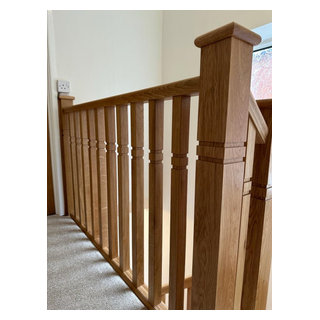Oak spindle renovation - Traditional - Entry - Manchester - by TF ...