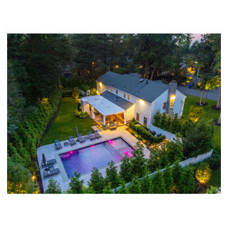 Tenafly - Rectangle Pool & Spa - Modern - Pool - New York - by Mufson ...