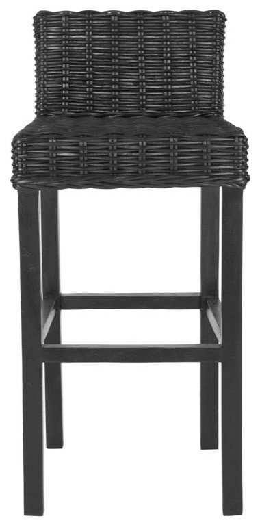 Nate Bar Stool Black Set of 2 - Tropical - Bar Stools And Counter ...