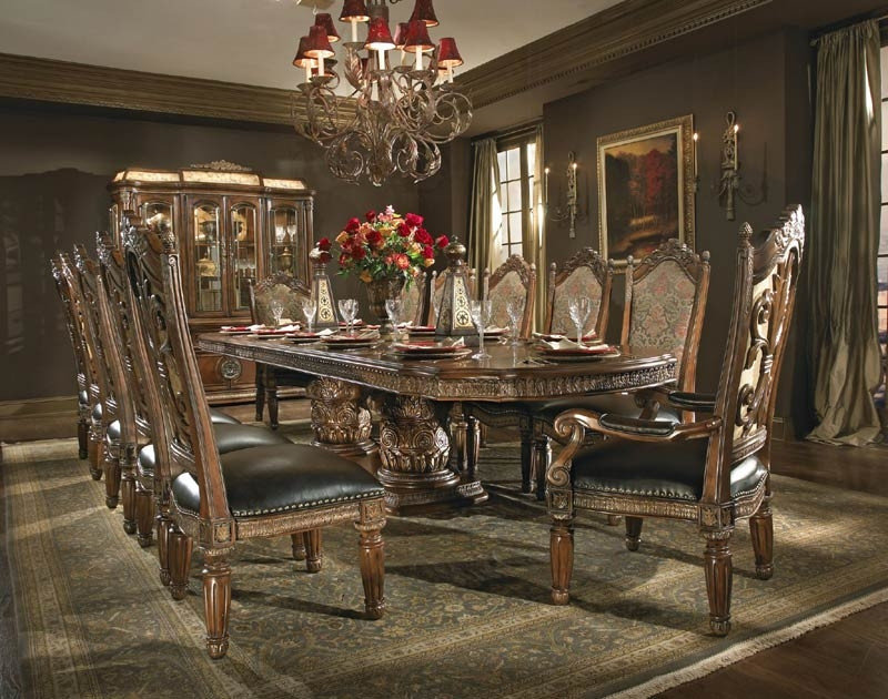 AICO Furniture Villa Valencia 7 Piece Dining Table Set - Victorian - Dining Sets - by ...