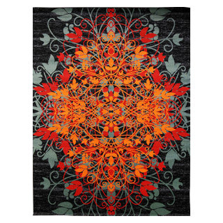 Agra Traditional Floral Turkish Oriental Area Rug, Multi, 9x12 ...