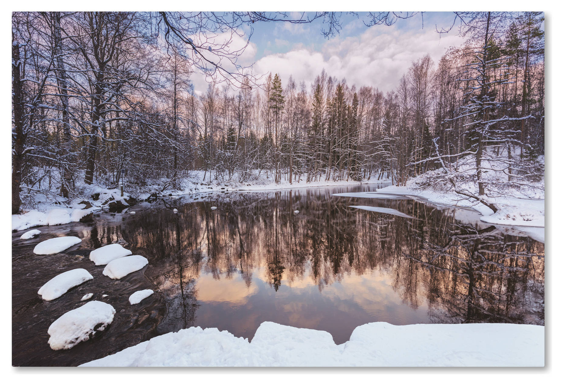 Philippe Sainte-Laudy 'Winter Dawn' Canvas Art, 30"x 47" - Rustic ...
