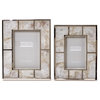 Tozai Genuine White Quartz Set of 2 Photo Frames - Transitional ...